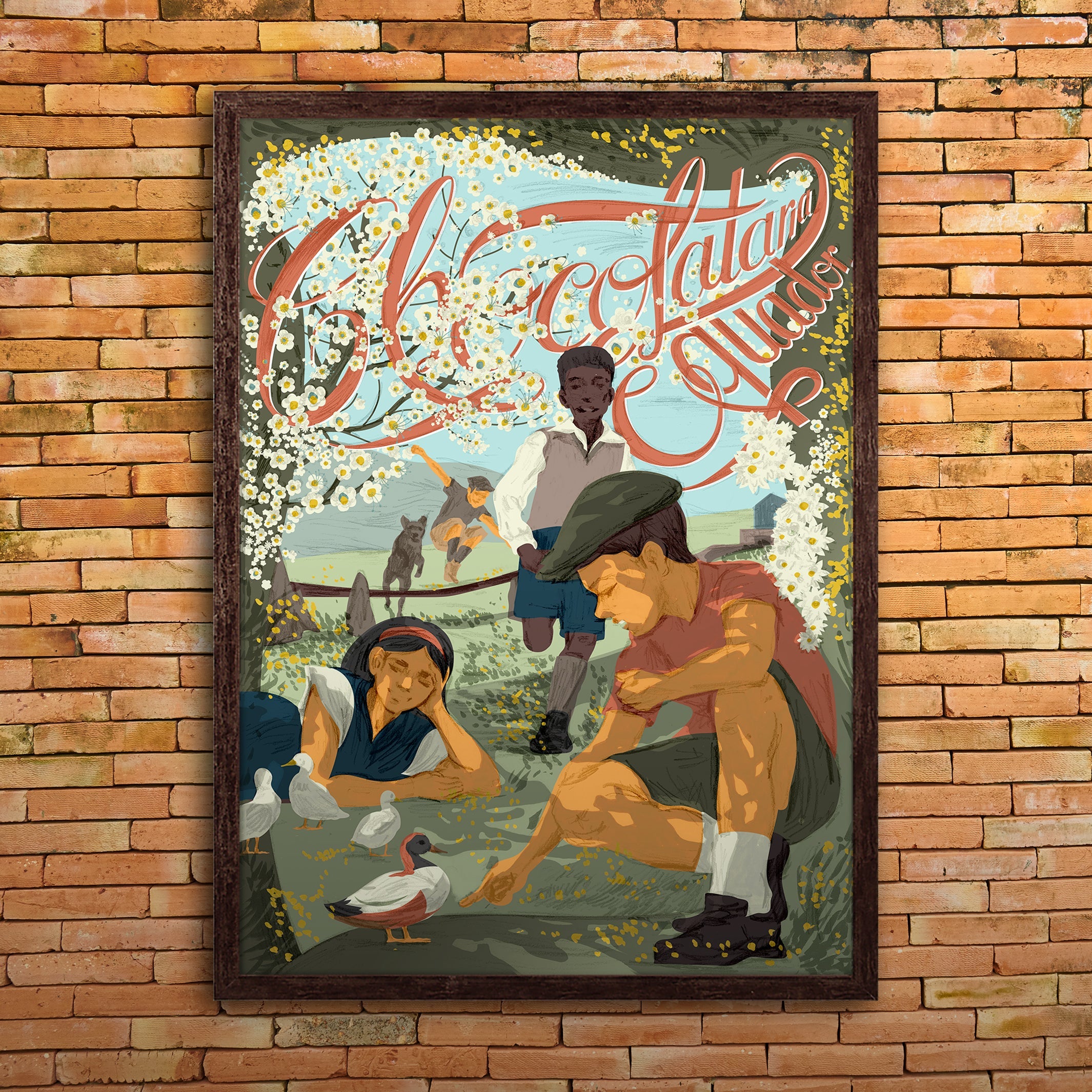 Poster Os patinhos – Chocolataria Equador PT